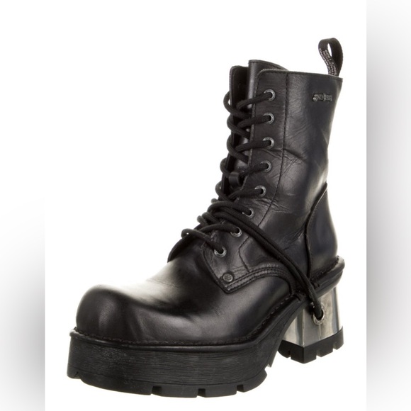new rock | Shoes | New Rock Leather Moto Combat Boots | Poshmark